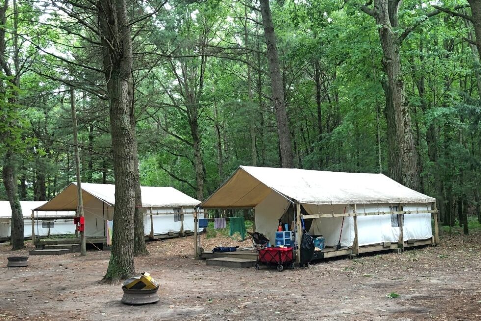 Platform Tents - Grace Outside